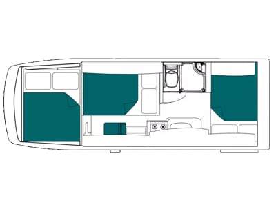 Maui River Motorhome – 6 Berth